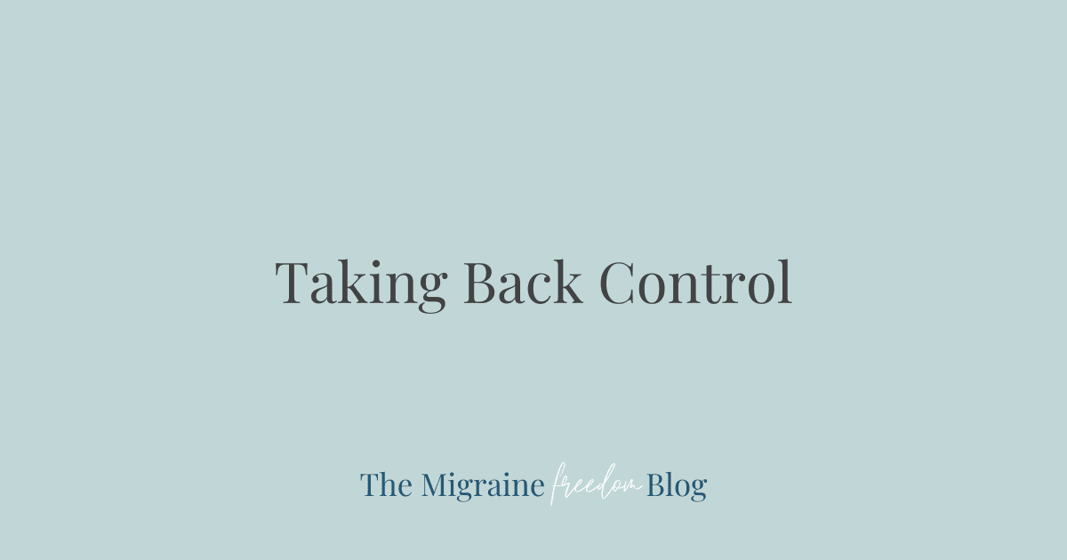 Taking Back Control - In the Balance Health Coaching